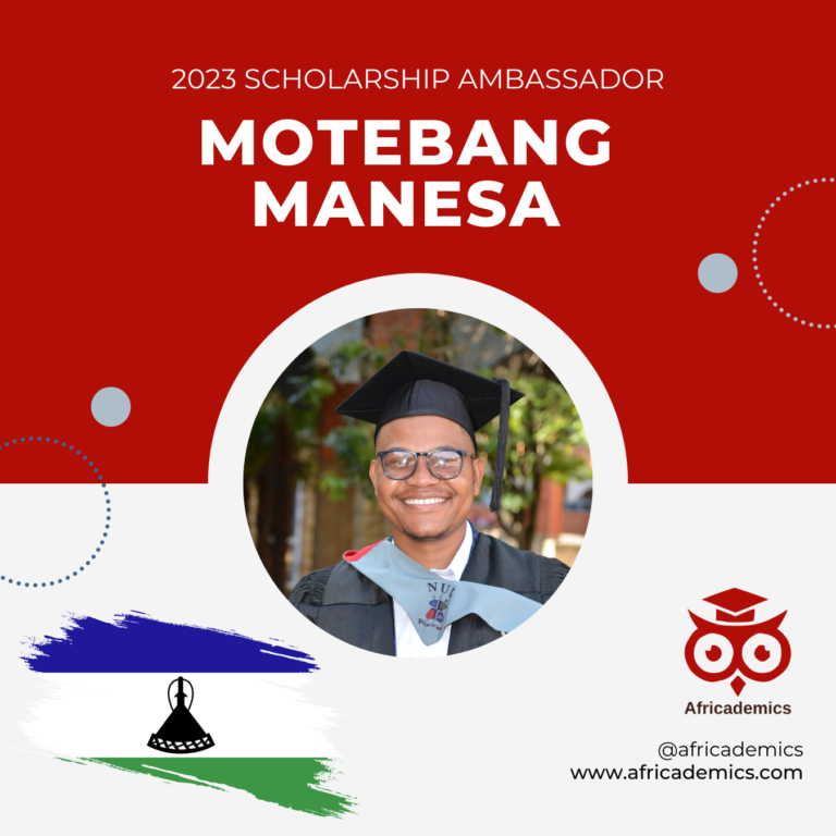 Meet our Ambassador: Motebang Manesa – Africademics